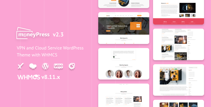 MoneyPress | Responsive Money Exchange WordPress Theme With WHMCS ...